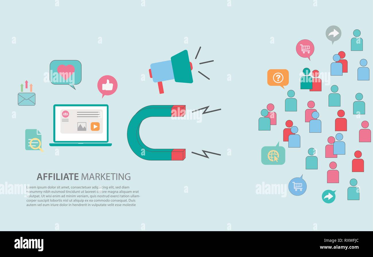 Affiliate - Inbound Marketing Strategy Concept Web Header Banner Stock ...