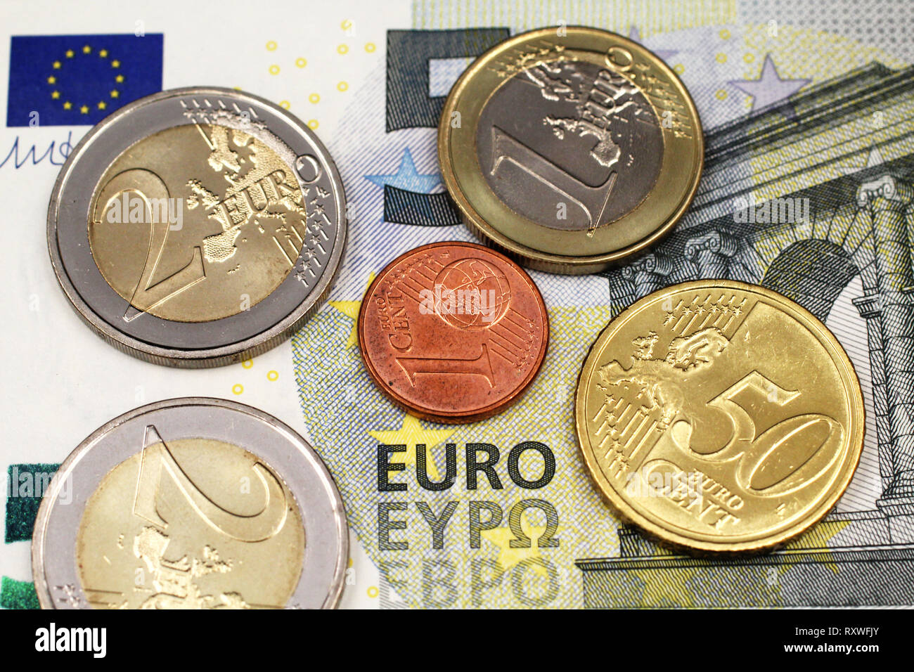 Five Euro Coins High Resolution Stock Photography and Images - Alamy