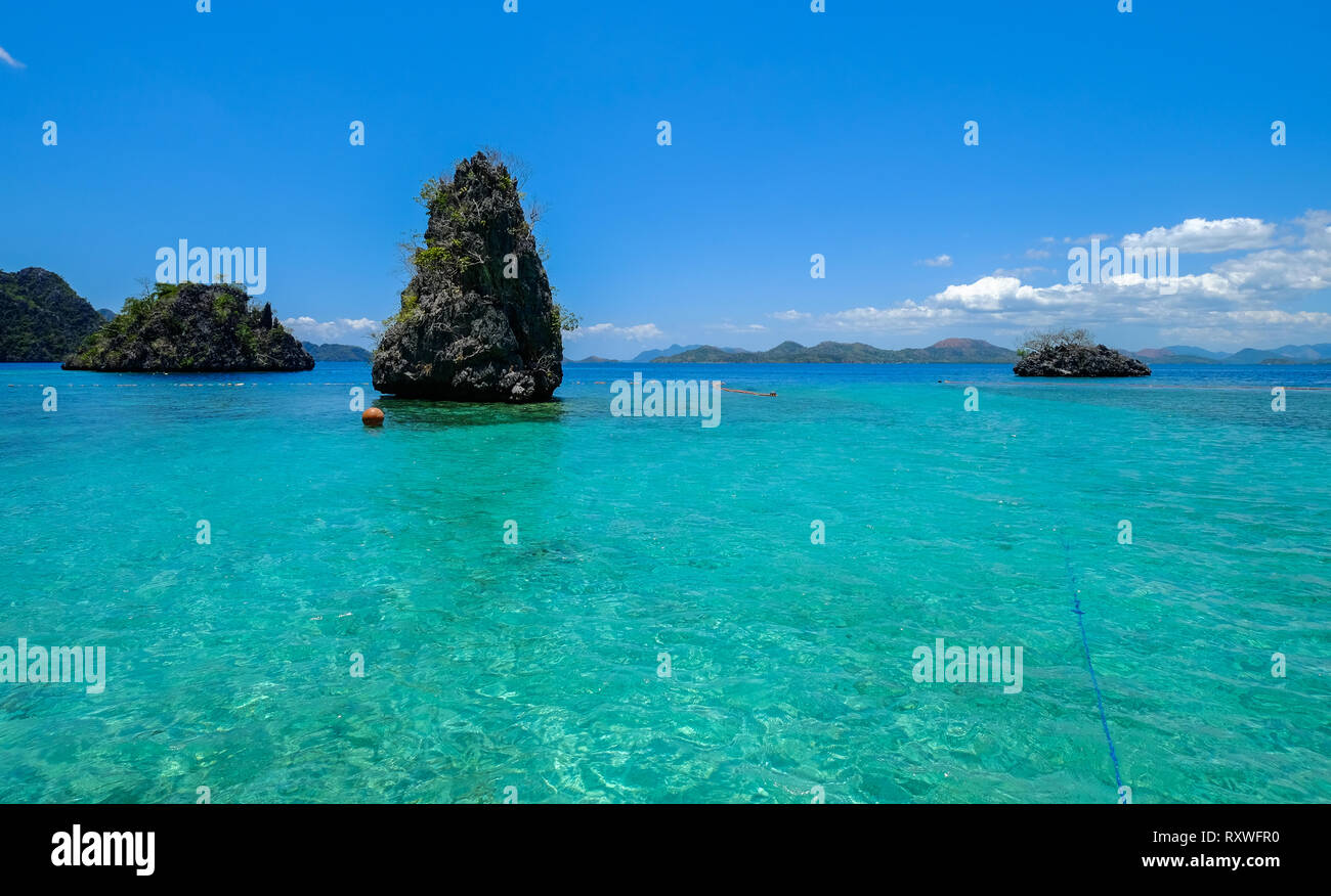 Seascape of Coron Island, Philippines. Coron is one of the most ...