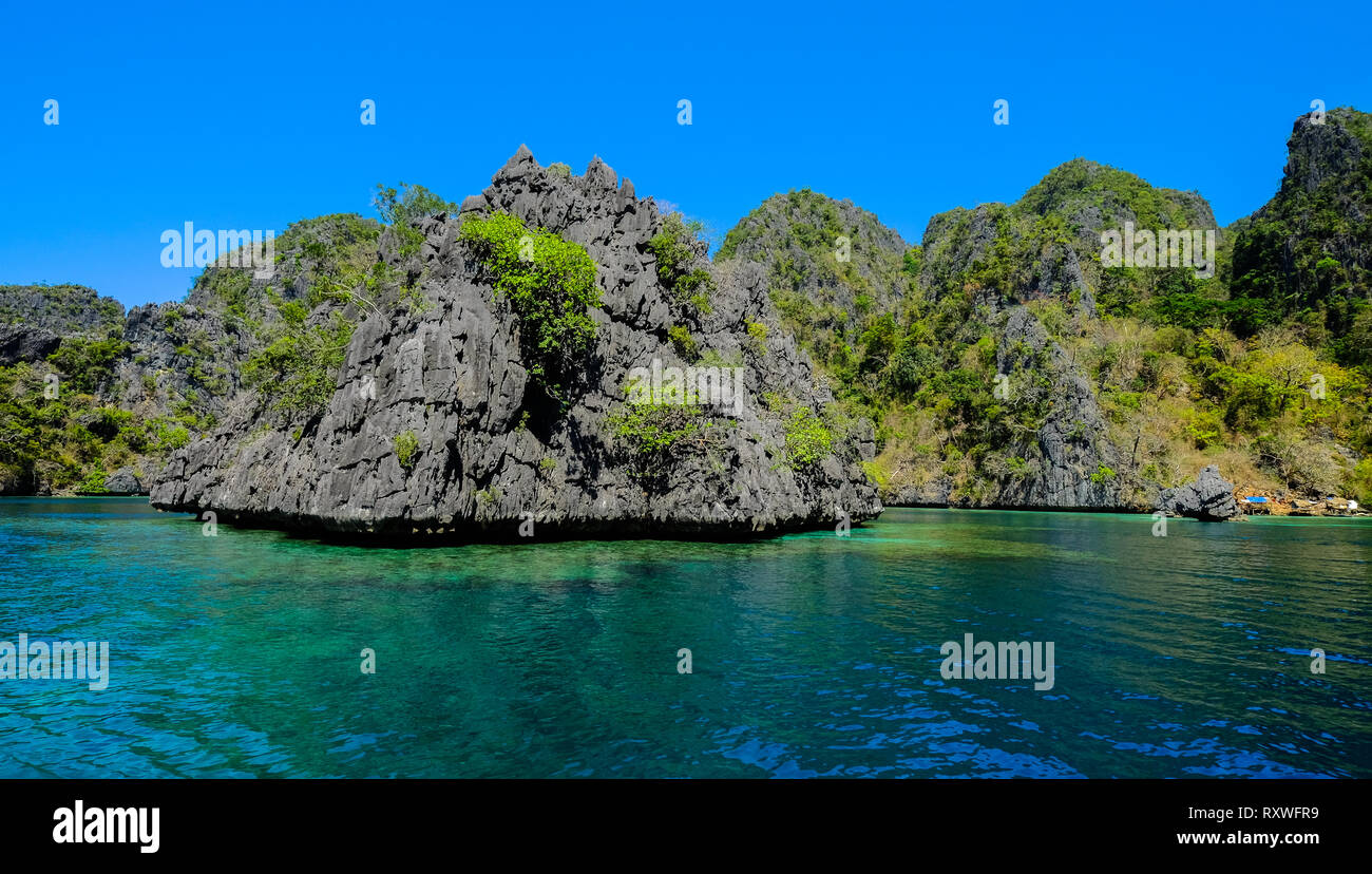 Seascape of Coron Island, Philippines. Coron is one of the most ...
