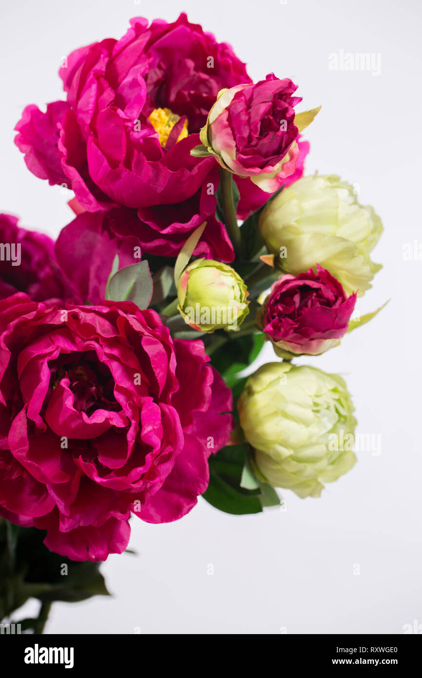 A large bouquet of peonies Stock Photo - Alamy