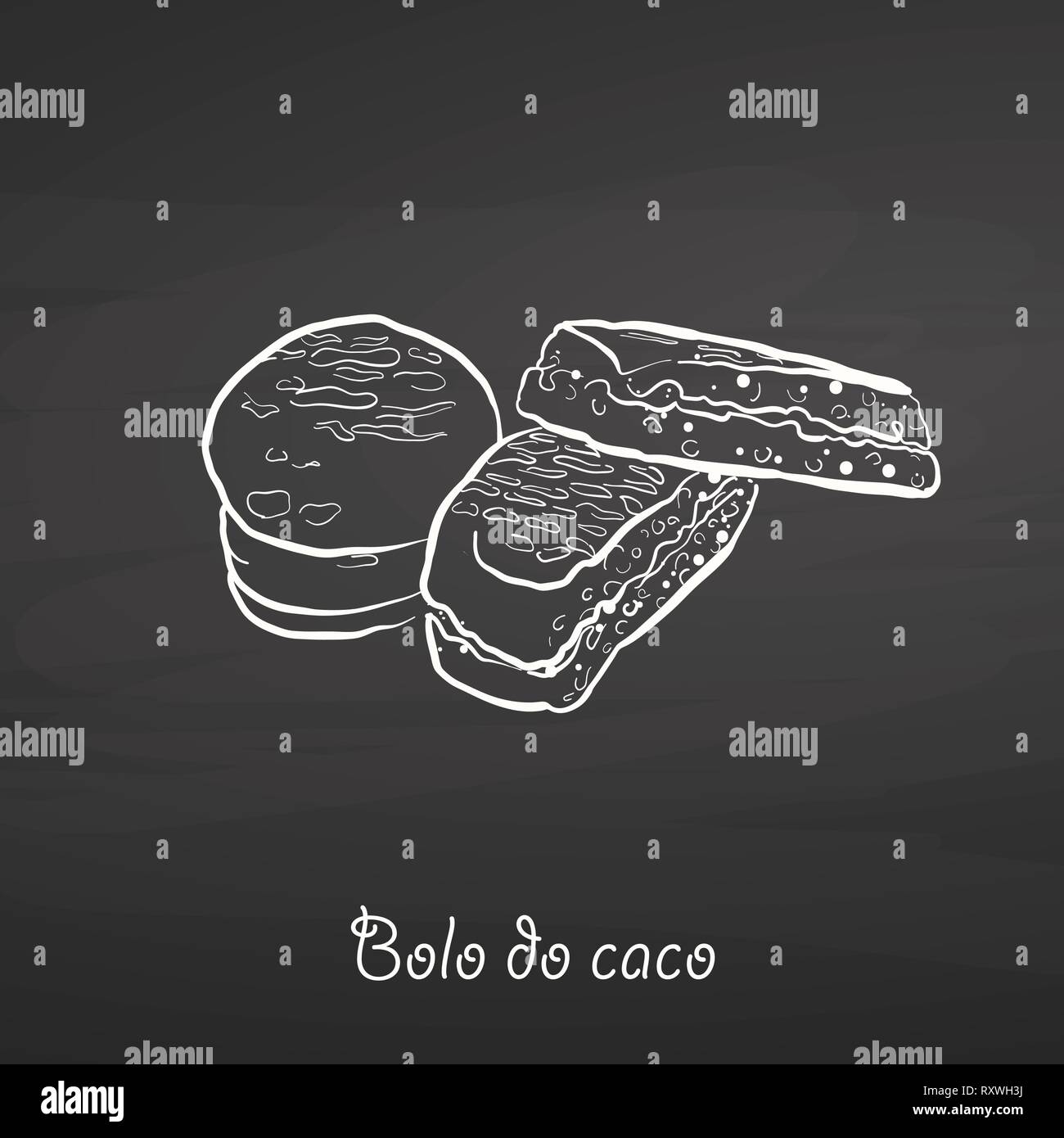 Bolo do caco Stock Vector Images - Alamy