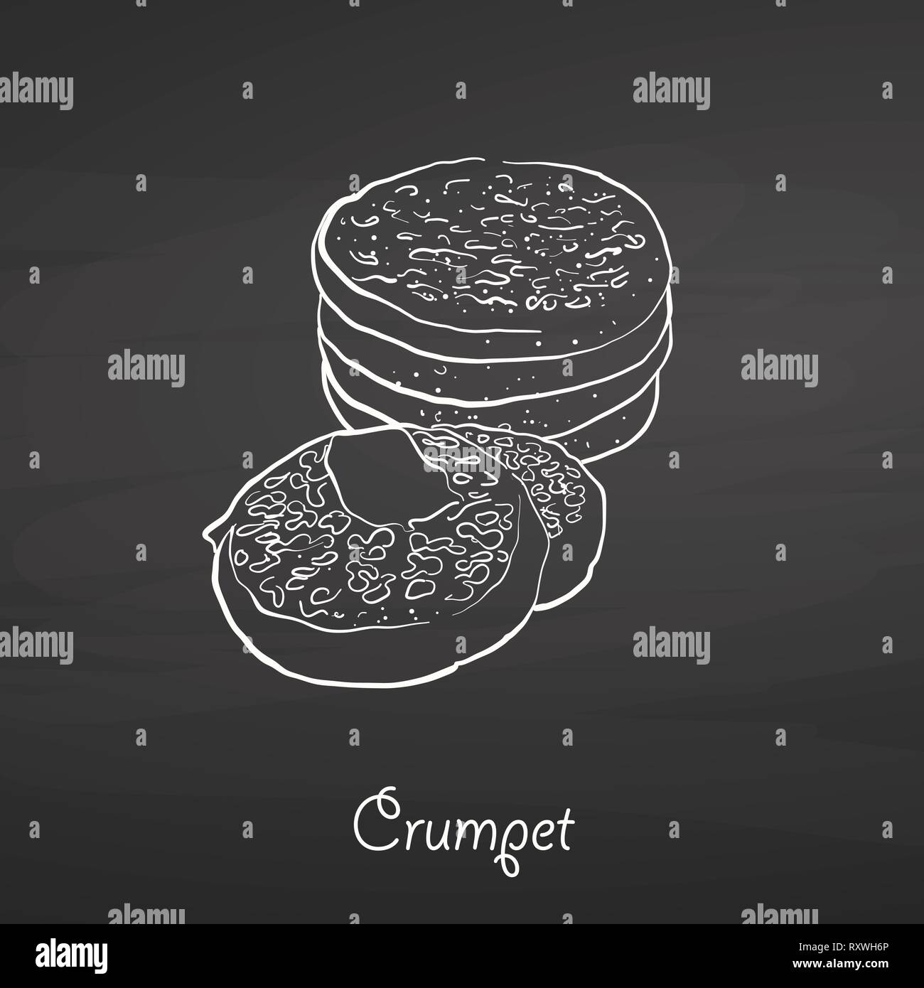 Thin flatbread traditional Stock Vector Images - Alamy