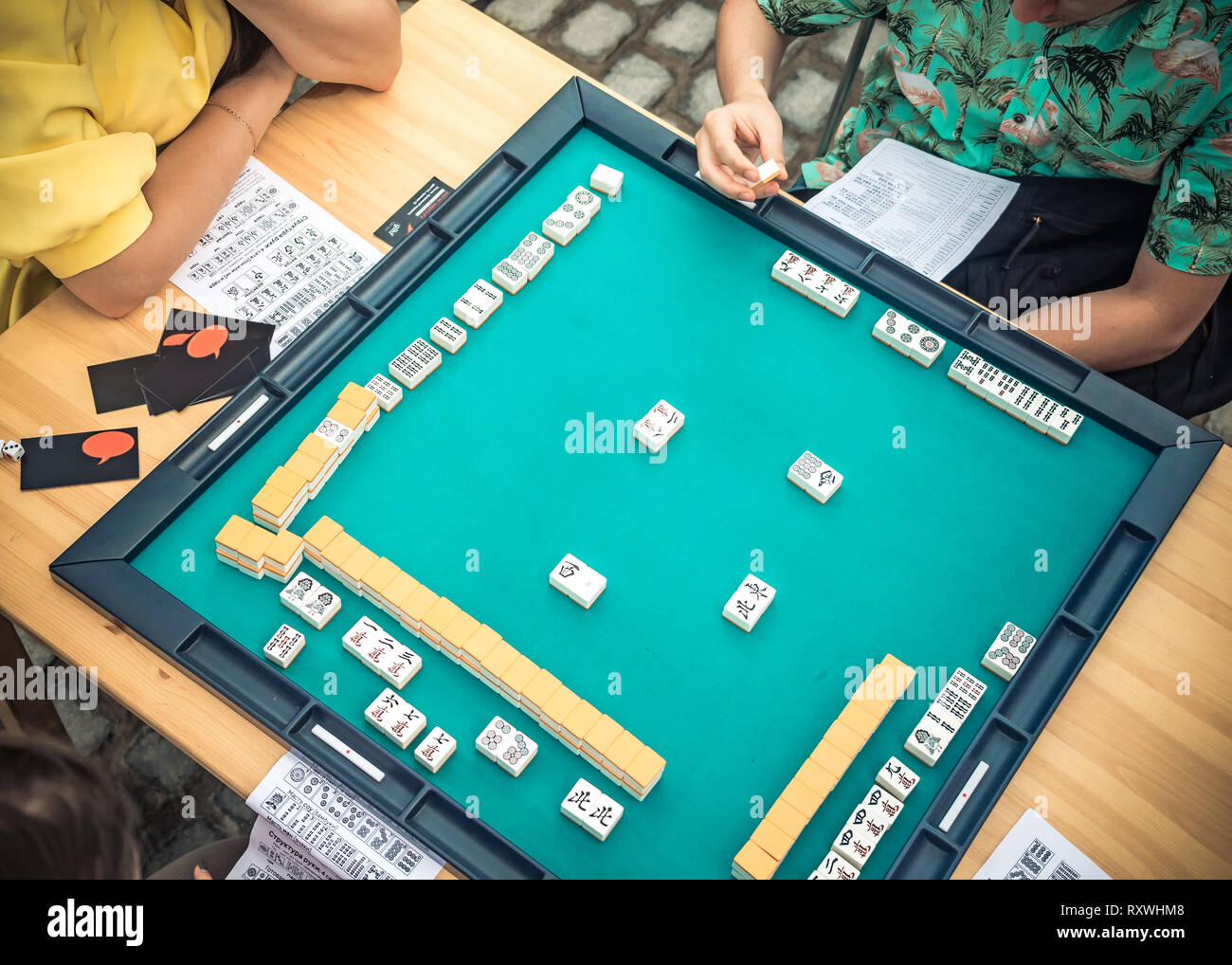 Female board game stack hi-res stock photography and images - Alamy