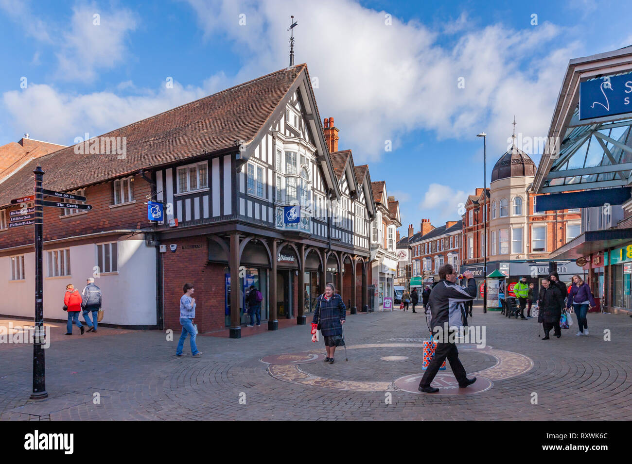 Wellingborough Town centre, Northamptonshire. uk Stock Photo - Alamy
