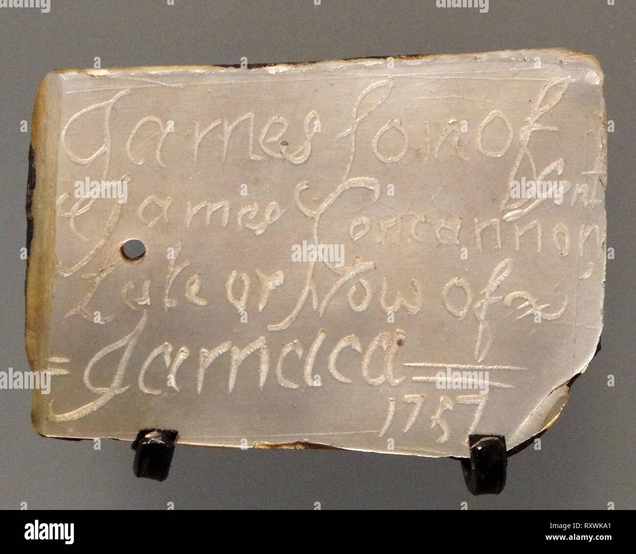 18th century Child token, given to the Foundling Hospital in London ...