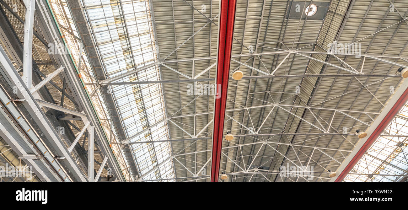 Ceiling of industrial warehouse, business concept Stock Photo - Alamy