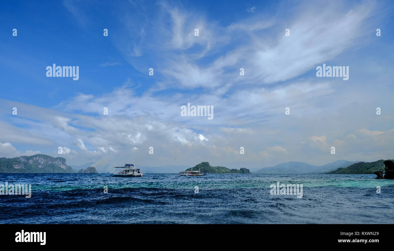 Seascape of Coron Island, Philippines. Coron is one of the most ...