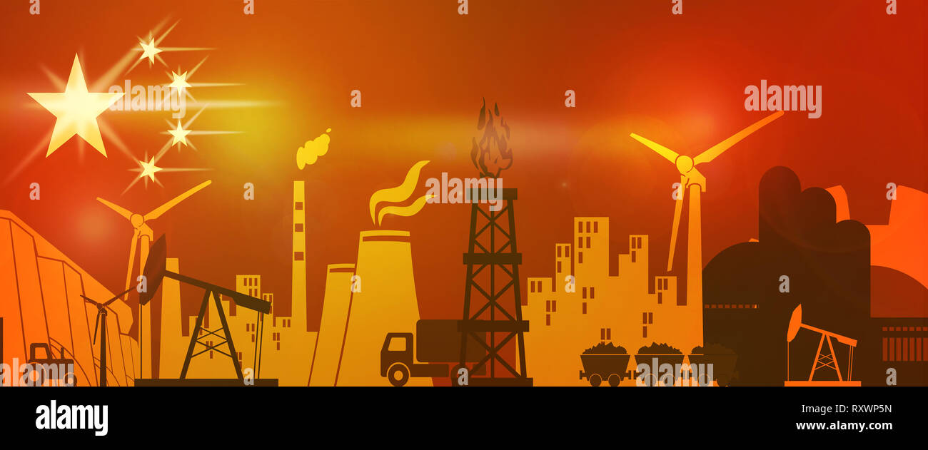 Energy and Power icons set. Header banner Stock Photo - Alamy