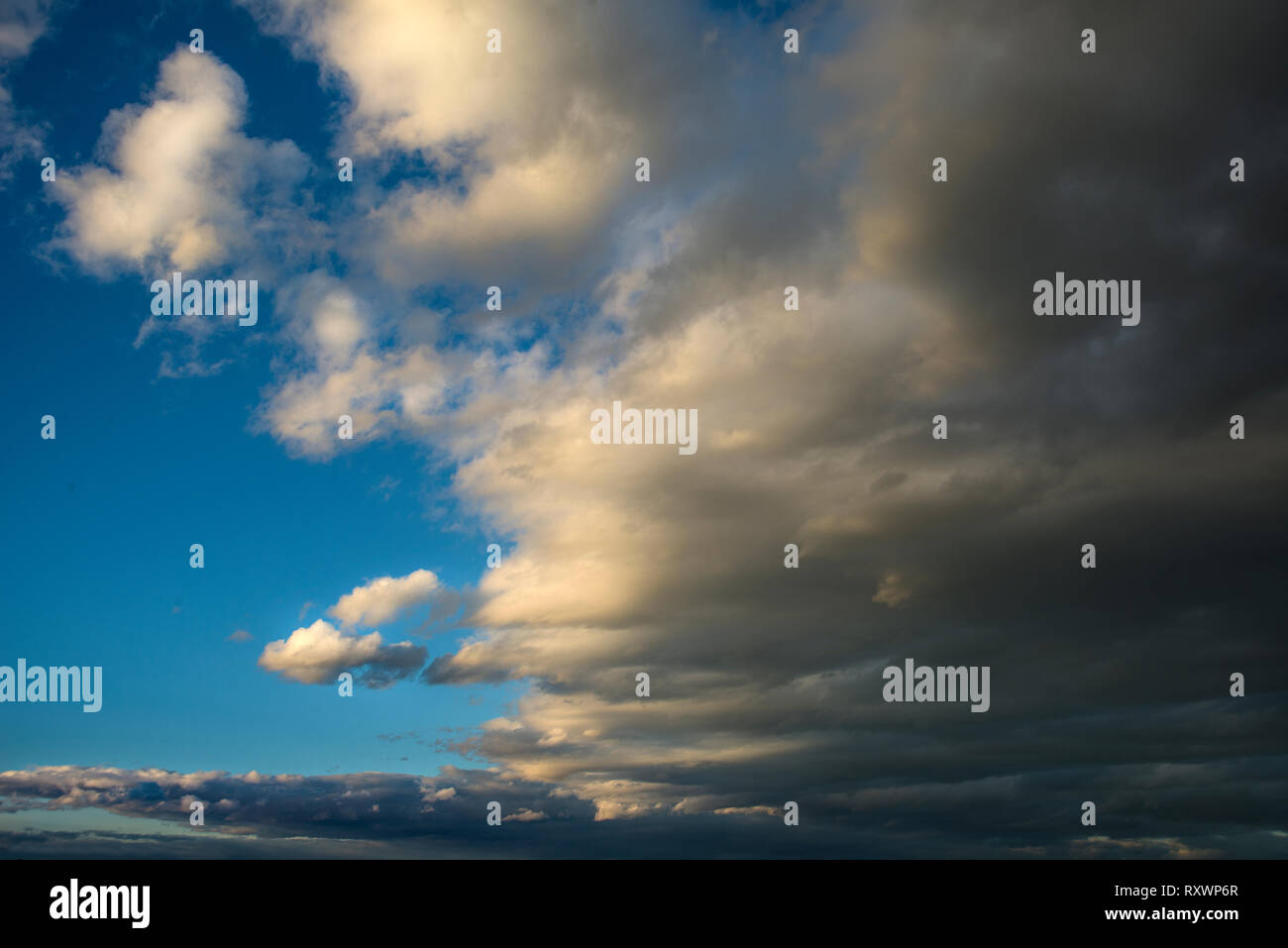 Dramatic Sky Background. Stormy Clouds in Dark Sky. Moody Cloudscape ...