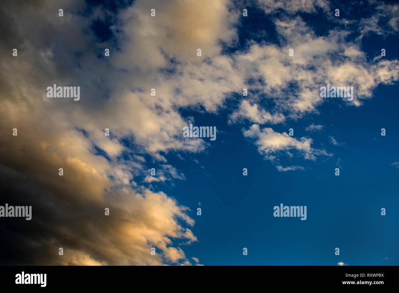Dramatic Sky Background. Stormy Clouds in Dark Sky. Moody Cloudscape ...