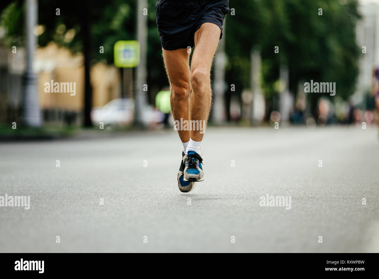 Marathon runner legs hi-res stock photography and images - Alamy