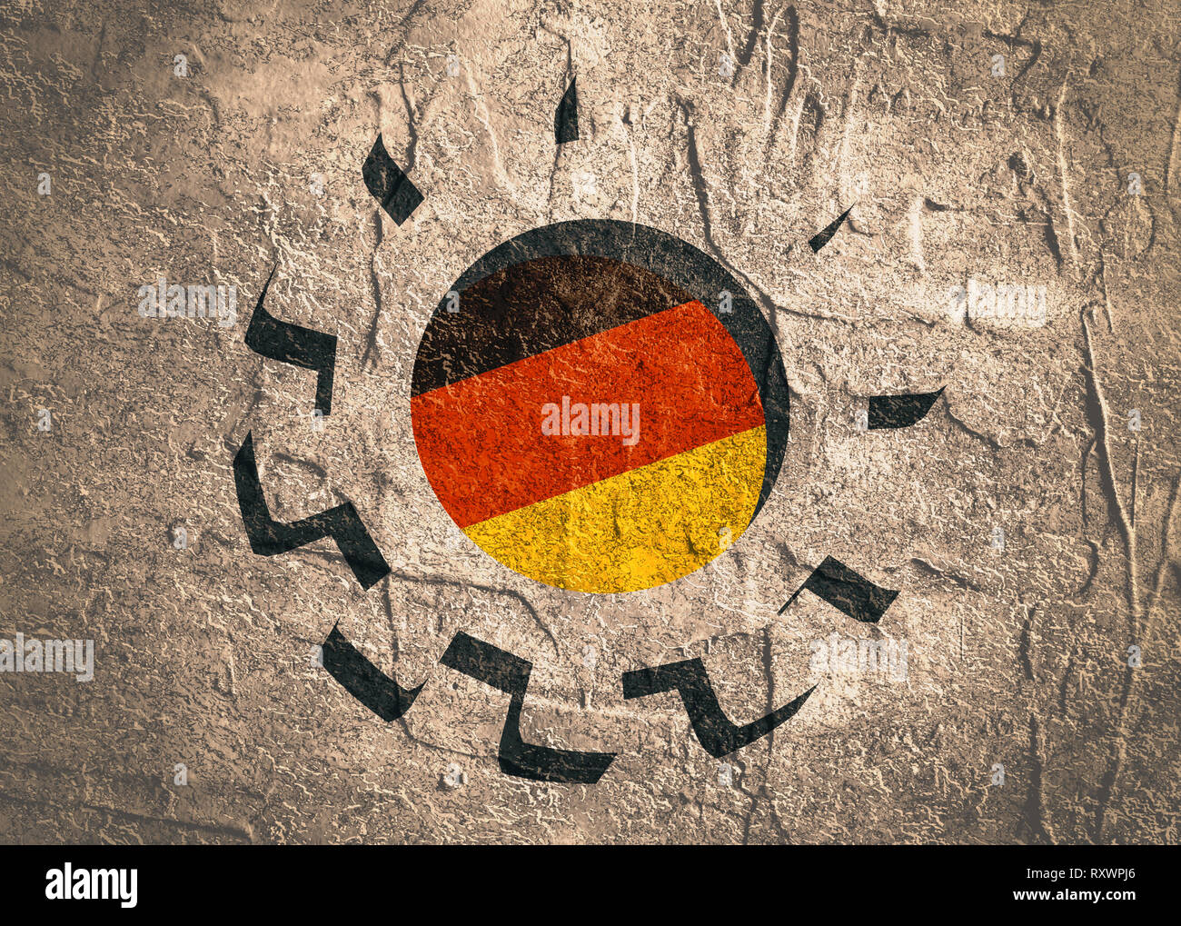 3D cog wheel with Germany flag Stock Photo - Alamy