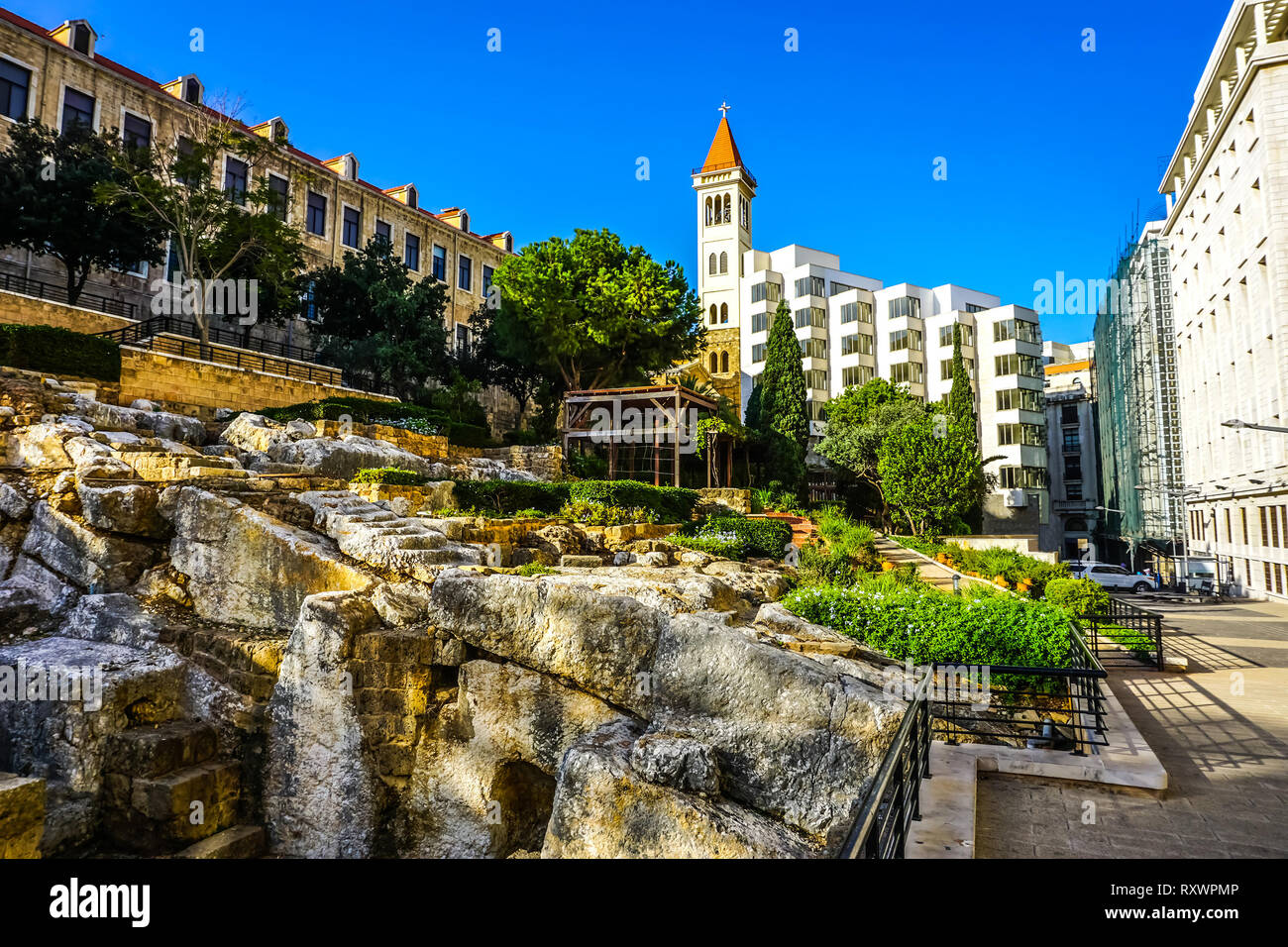 Roman baths beirut hi-res stock photography and images - Alamy
