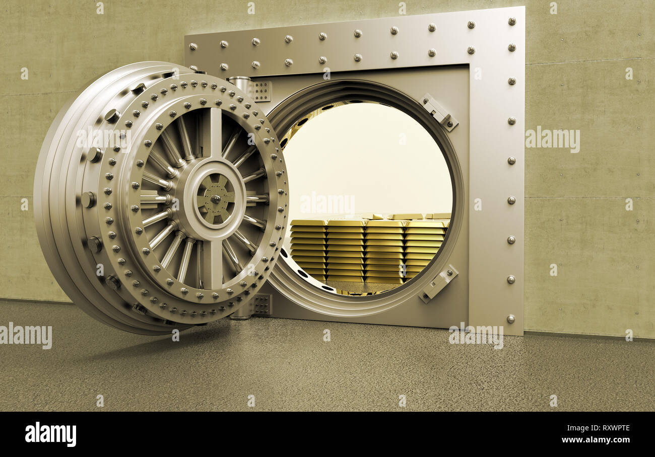 Inside of bank vault hi-res stock photography and images - Alamy