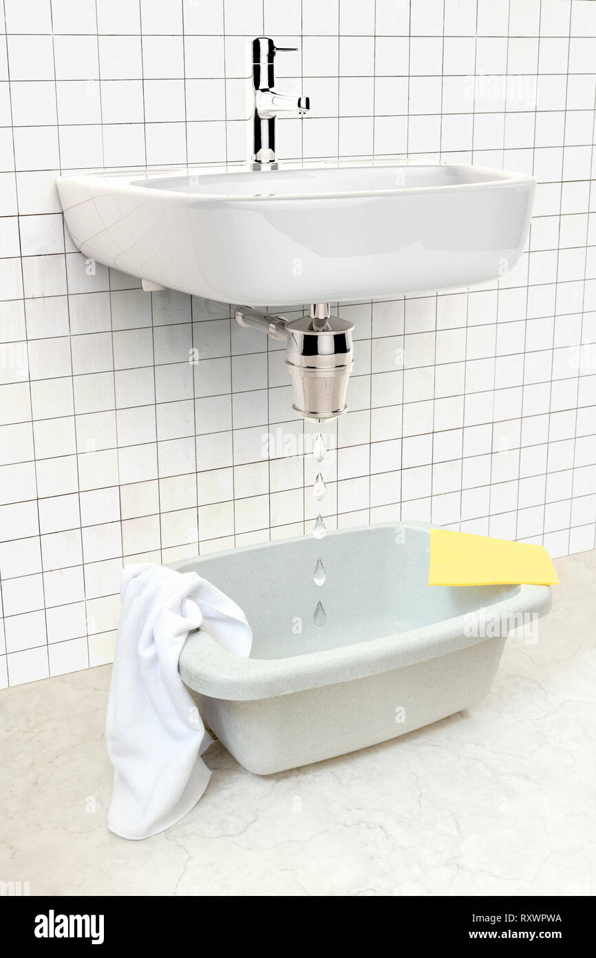 Broken sink hi-res stock photography and images - Alamy