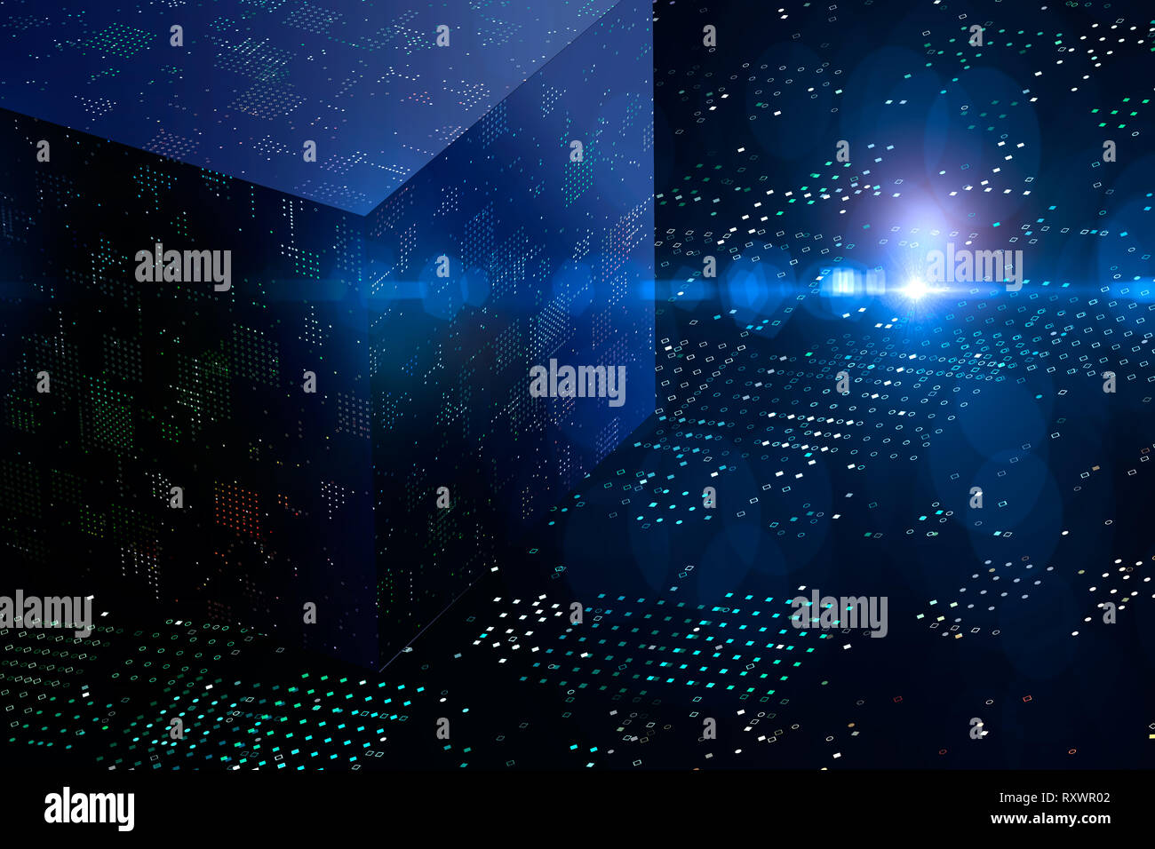 Abstract 3D cryptography and big data cube. Modern communication ...