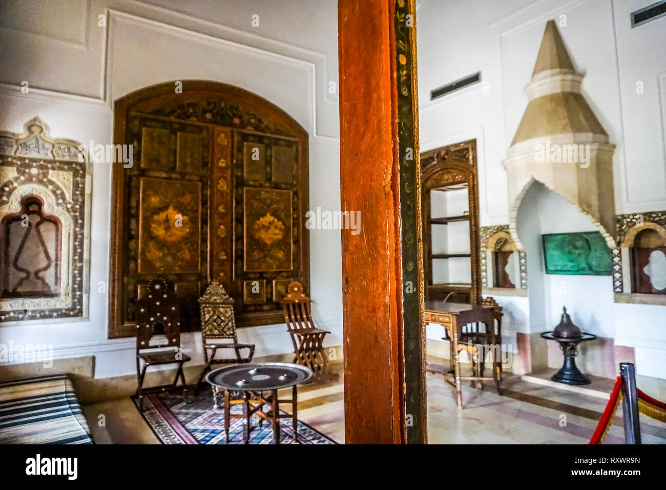Beiteddine Palace Picturesque Wooden Interior Living Guest Room Stock ...
