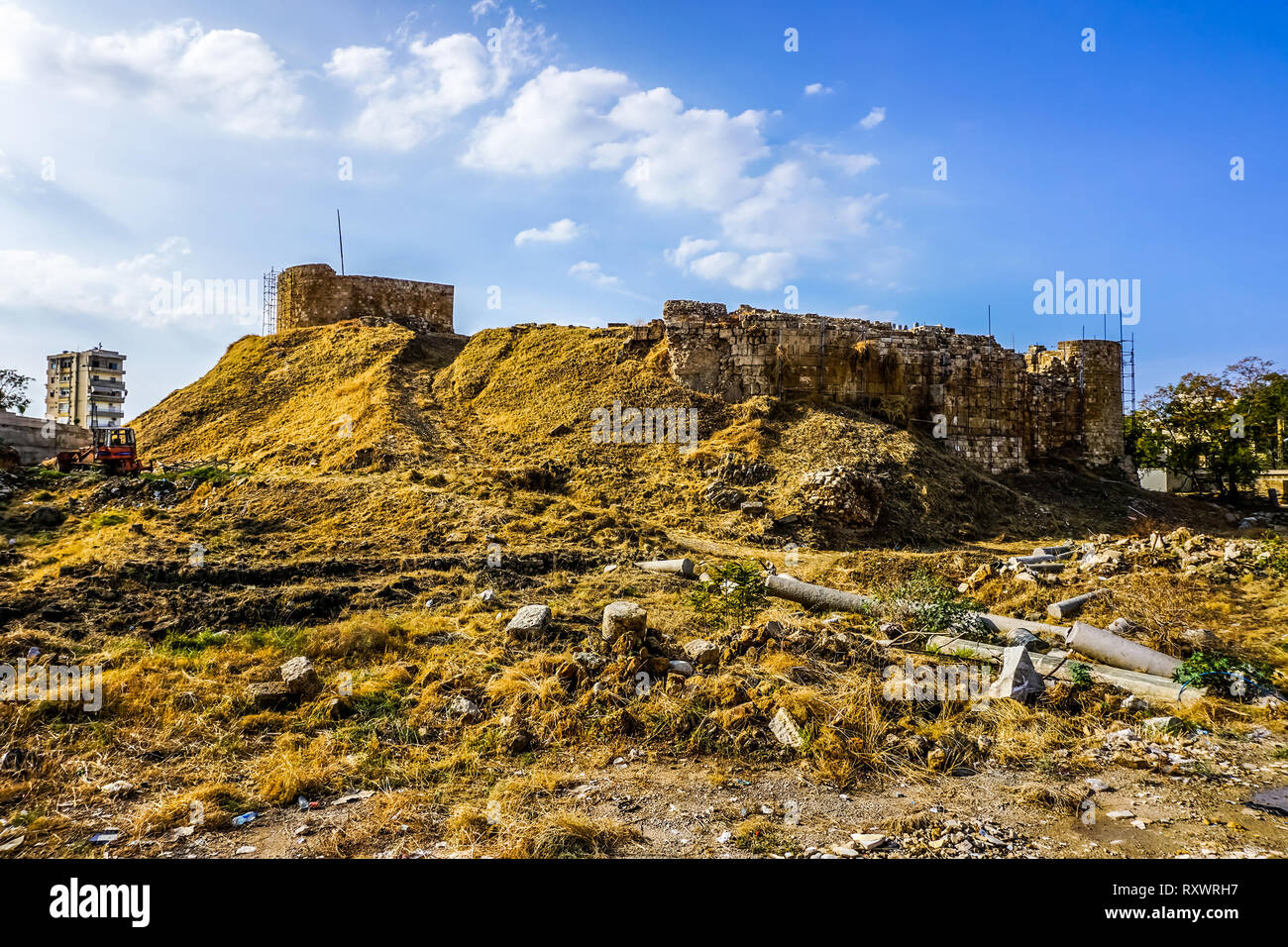 Sidon Saint Louis Crusaders Castle Ruins Renovation Stock Photo - Alamy