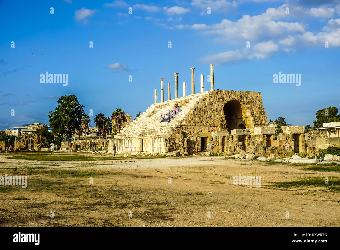 Tyre Hippodrome Ruins and Necropolis with Picturesque Seating Tier ...