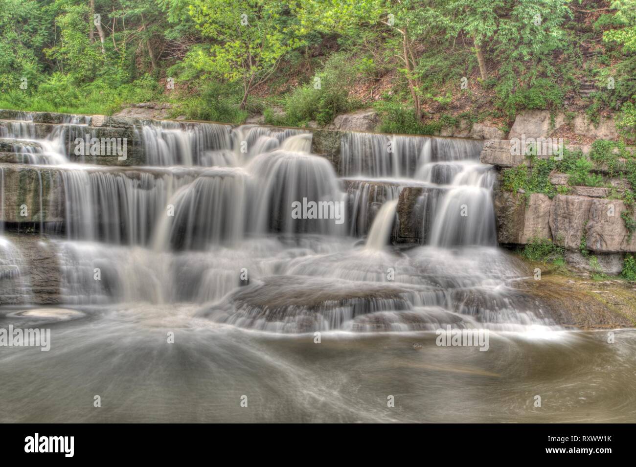 Lower Taughannock Falls, Taughannock Falls State Park, New York Stock ...