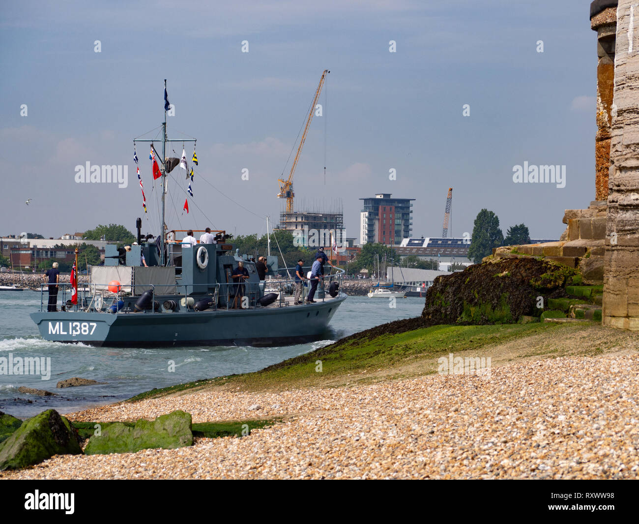 HMS HDML 1087, a historic harbour defence class Motor Launch of the ...