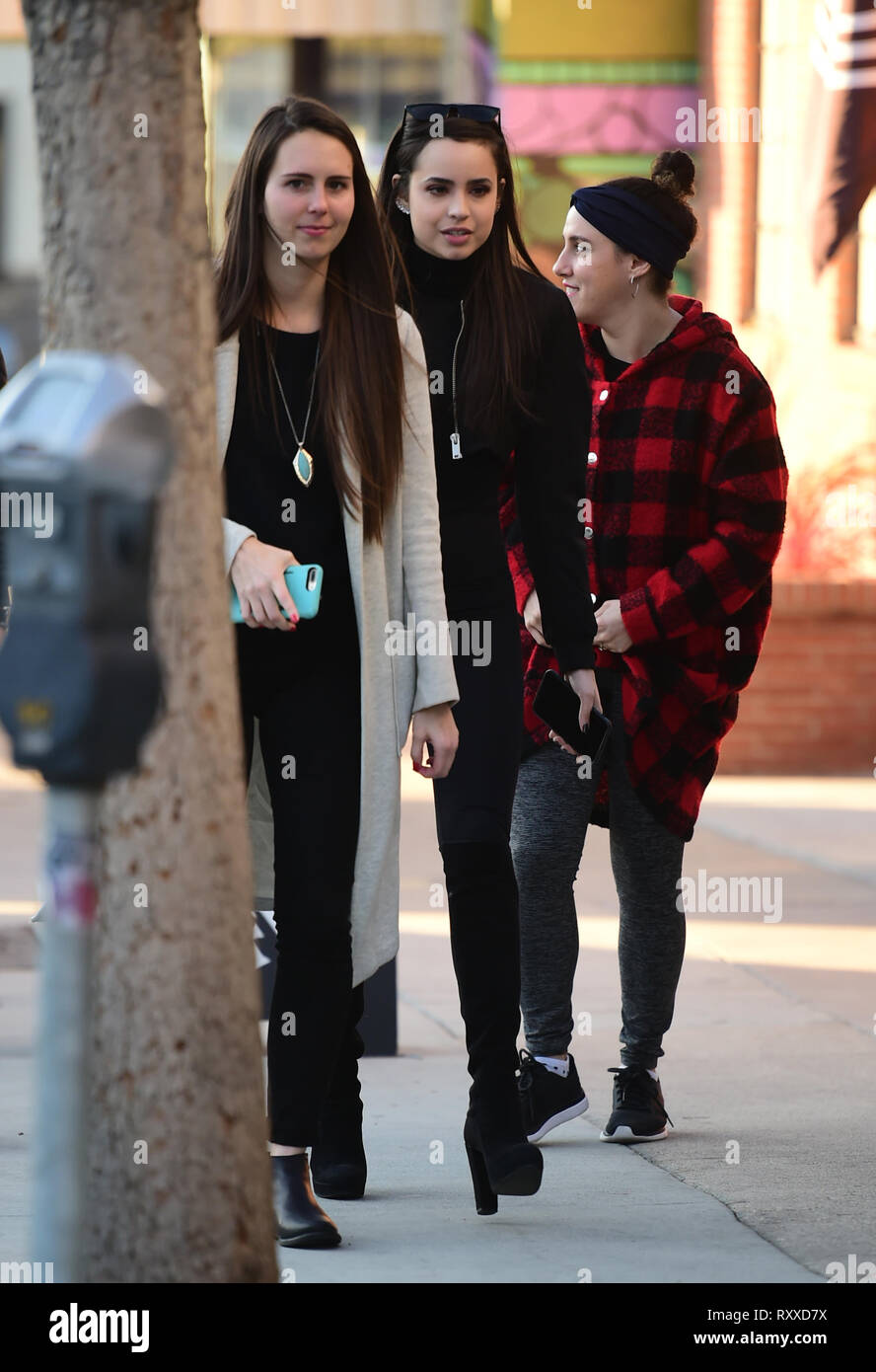 Sofia Carson visits Alfred Coffee with some friends Featuring: Sofia ...