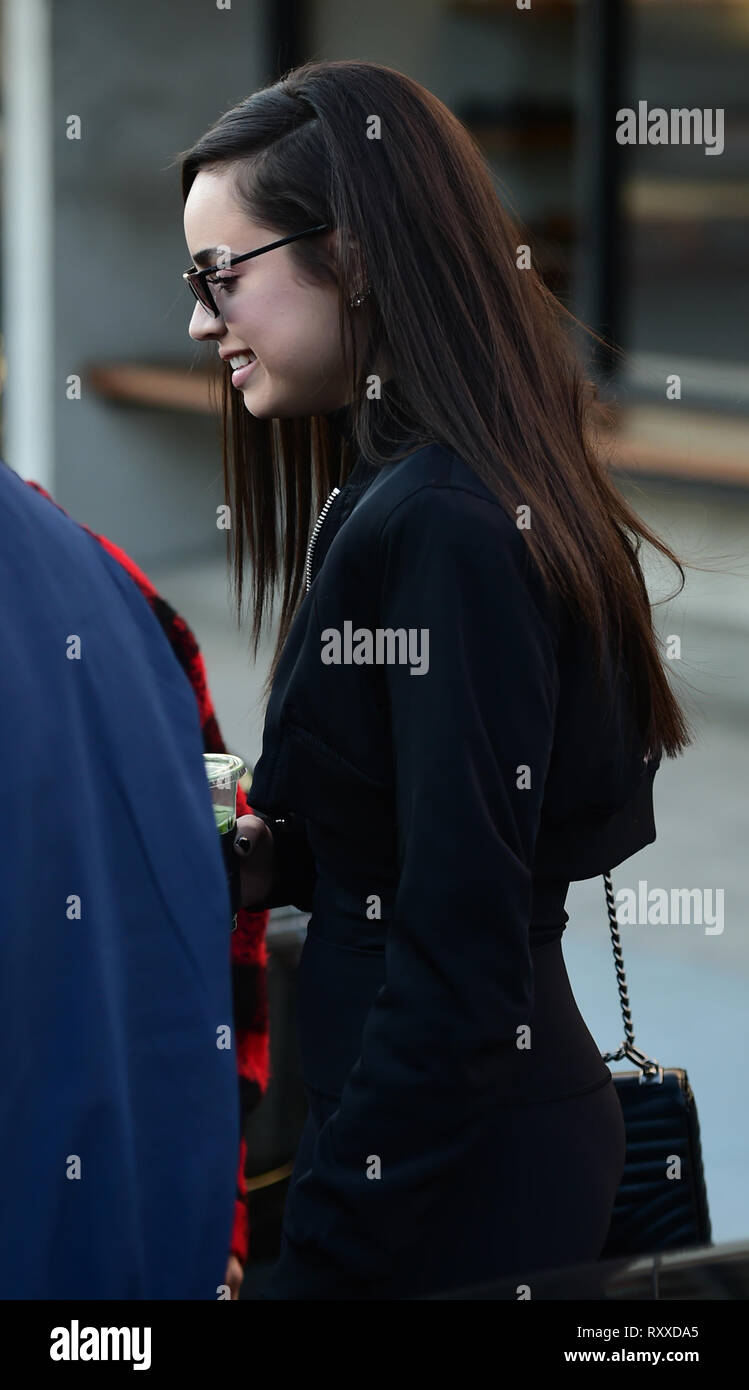 Sofia Carson visits Alfred Coffee with some friends Featuring: Sofia ...