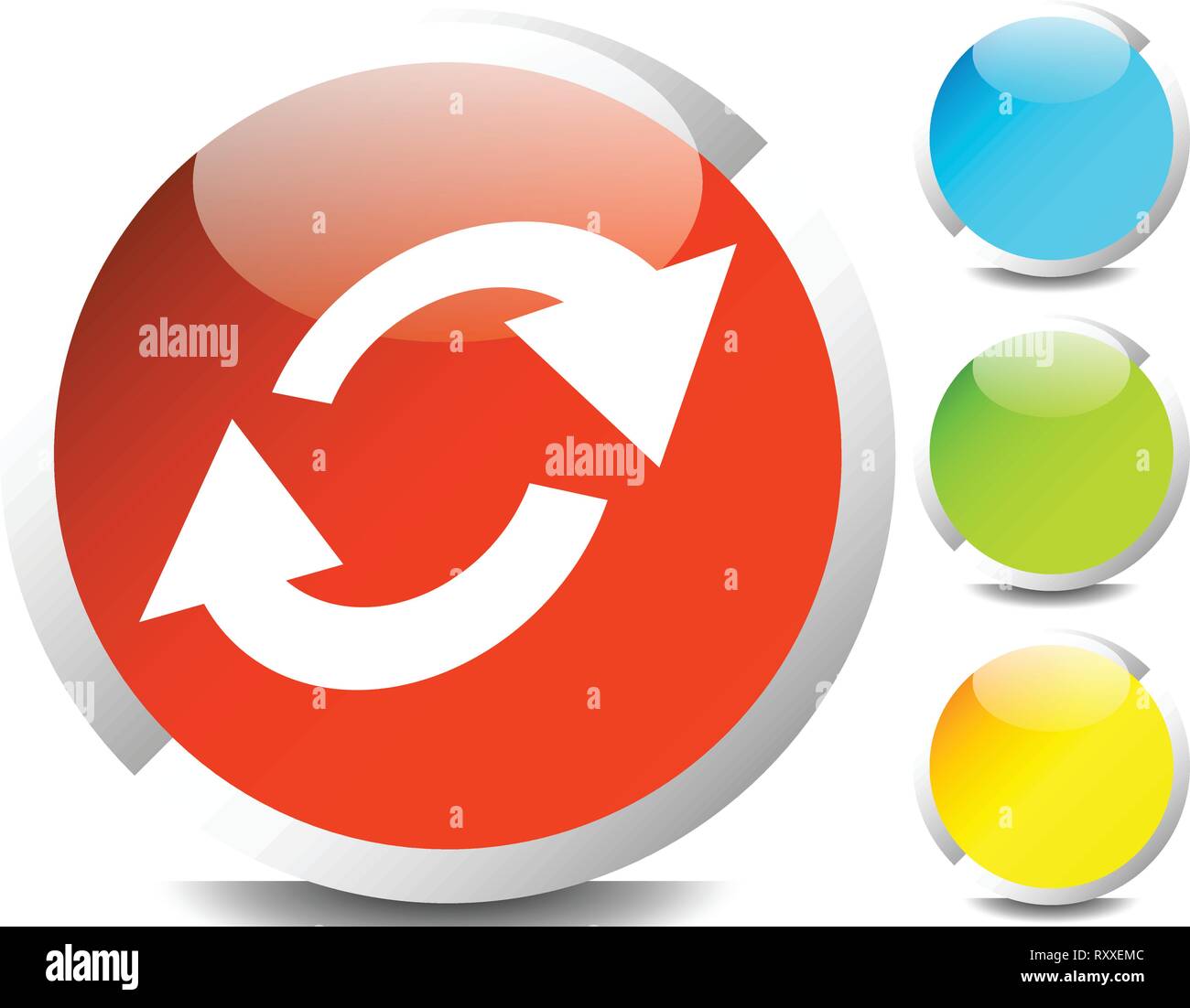 Swap, flip icon. Circular, oval arrows icon Stock Vector Image & Art ...