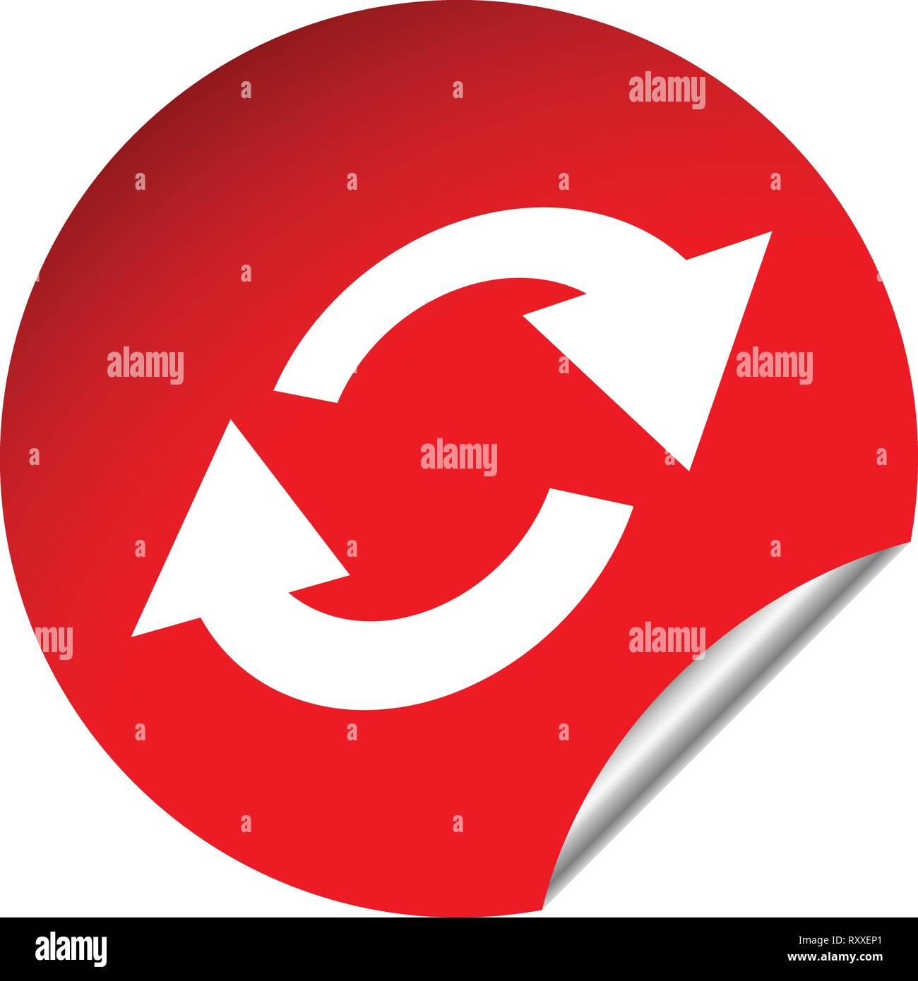 Swap, flip icon. Circular, oval arrows icon Stock Vector Image & Art ...