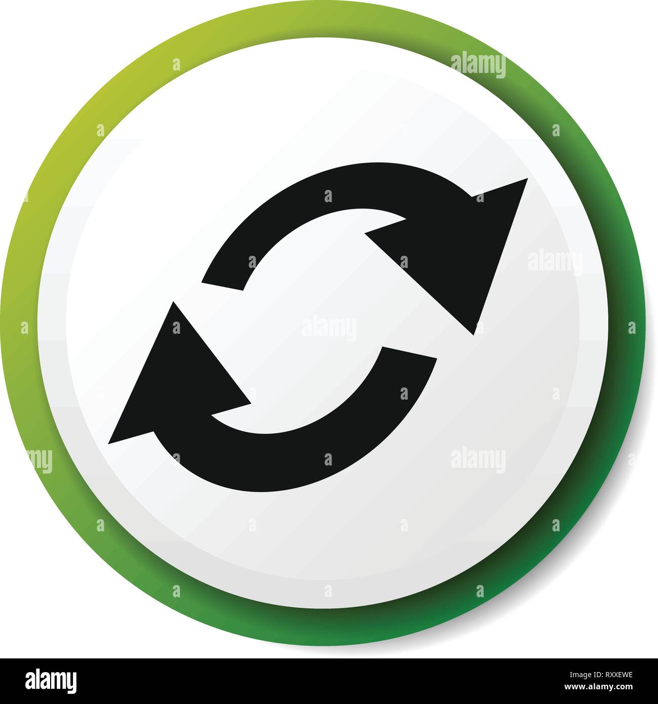 Swap, flip icon. Circular, oval arrows icon Stock Vector Image & Art ...
