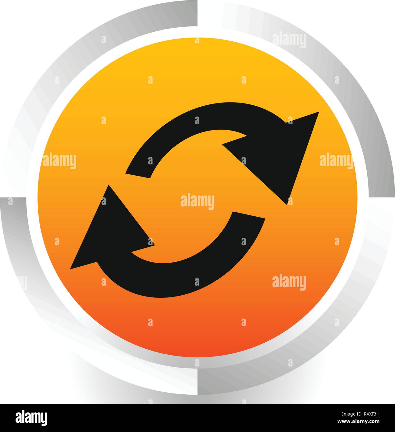 Swap, flip icon. Circular, oval arrows icon Stock Vector Image & Art ...