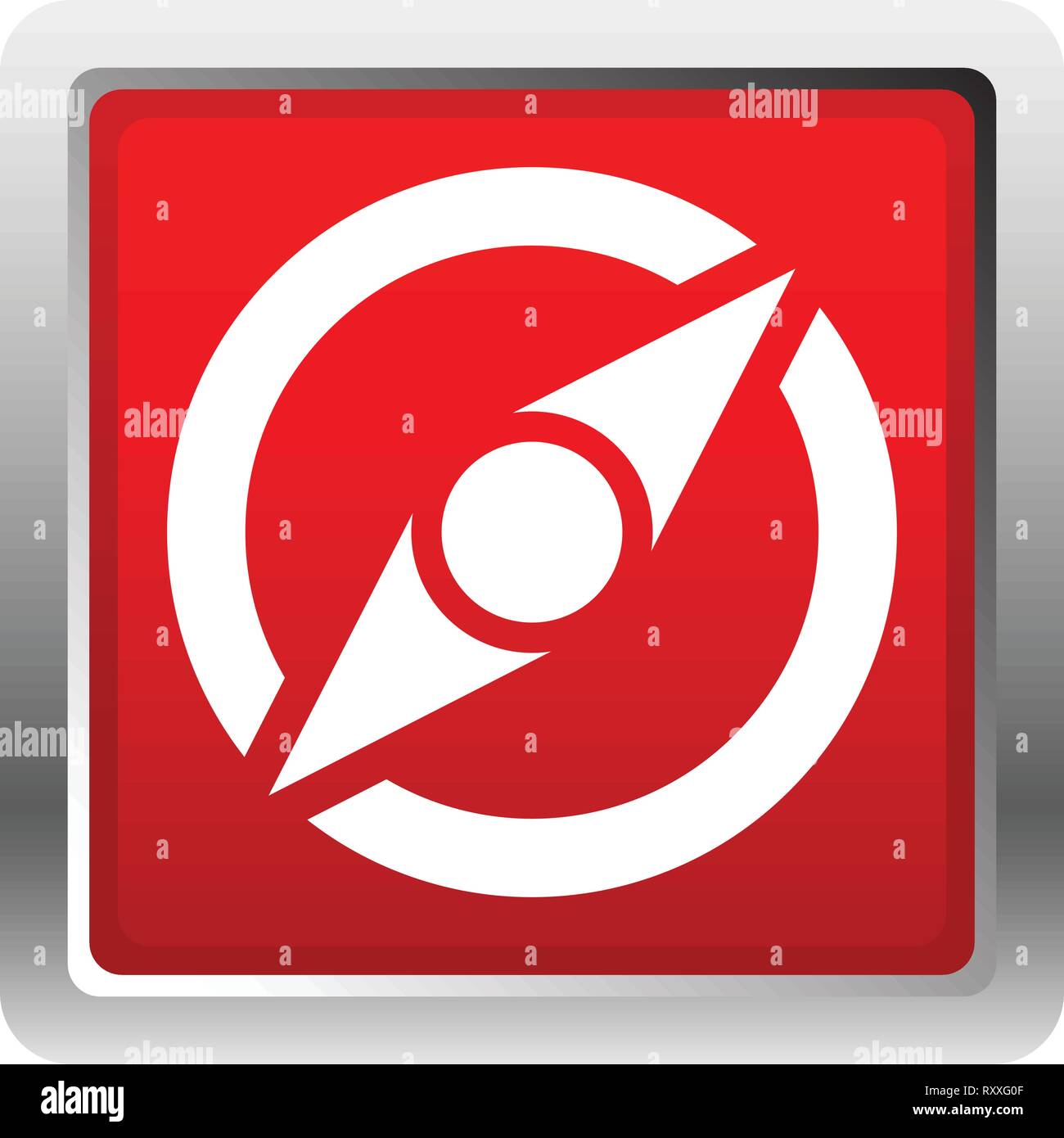 Icon With Compass Symbol Guidance Exploration Navigation Concepts Stock Vector Image And Art