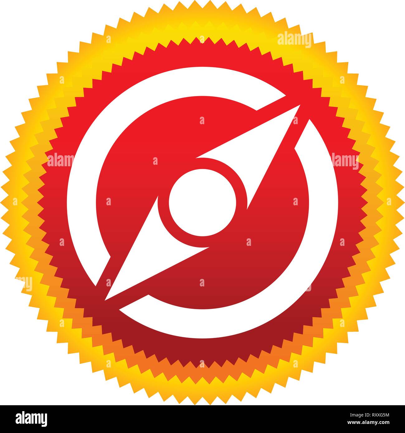 Icon With Compass Symbol Guidance Exploration Navigation Concepts Stock Vector Image And Art