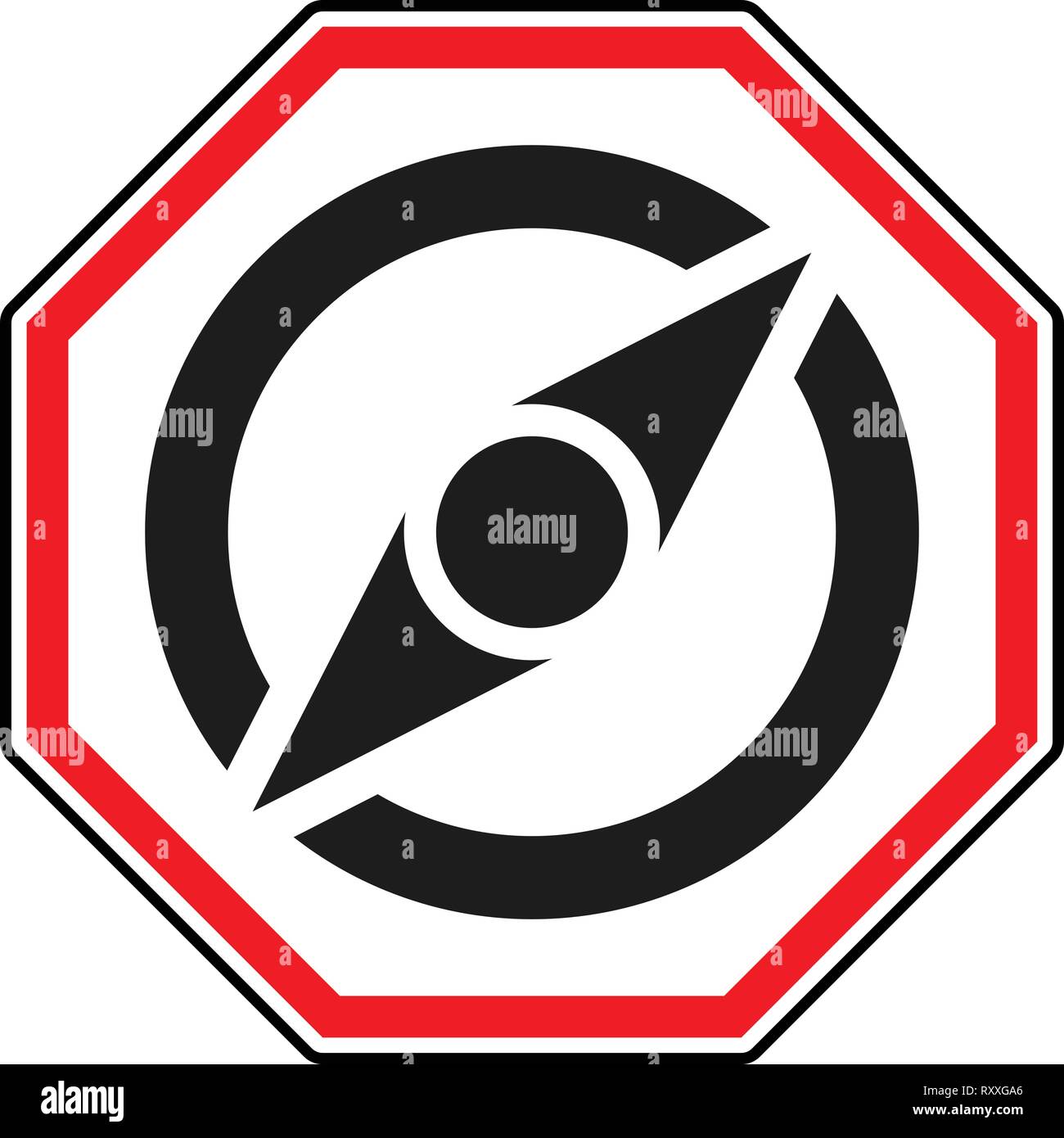 Icon With Compass Symbol Guidance Exploration Navigation Concepts Stock Vector Image And Art