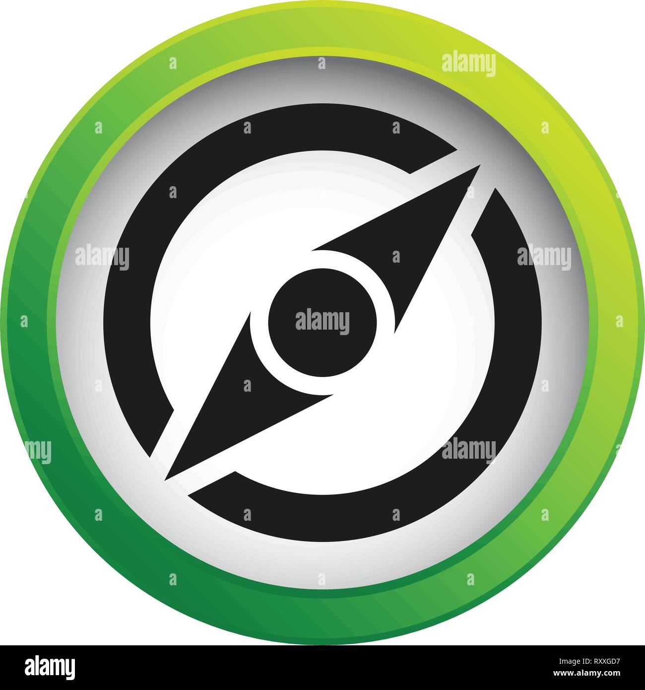 Icon With Compass Symbol Guidance Exploration Navigation Concepts Stock Vector Image And Art