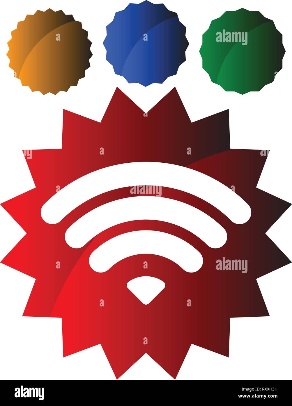 Icon with centric, radial lines for spread, spreading concepts Stock ...
