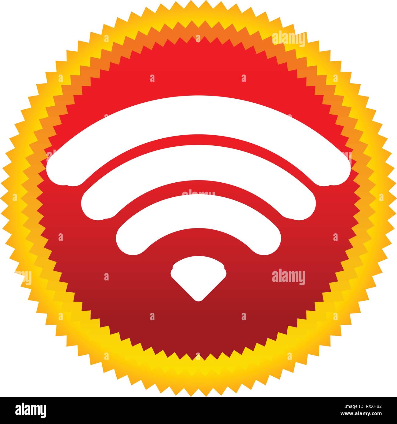 Icon with centric, radial lines for spread, spreading concepts Stock ...