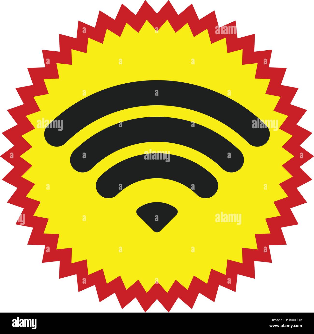 Icon with centric, radial lines for spread, spreading concepts Stock ...