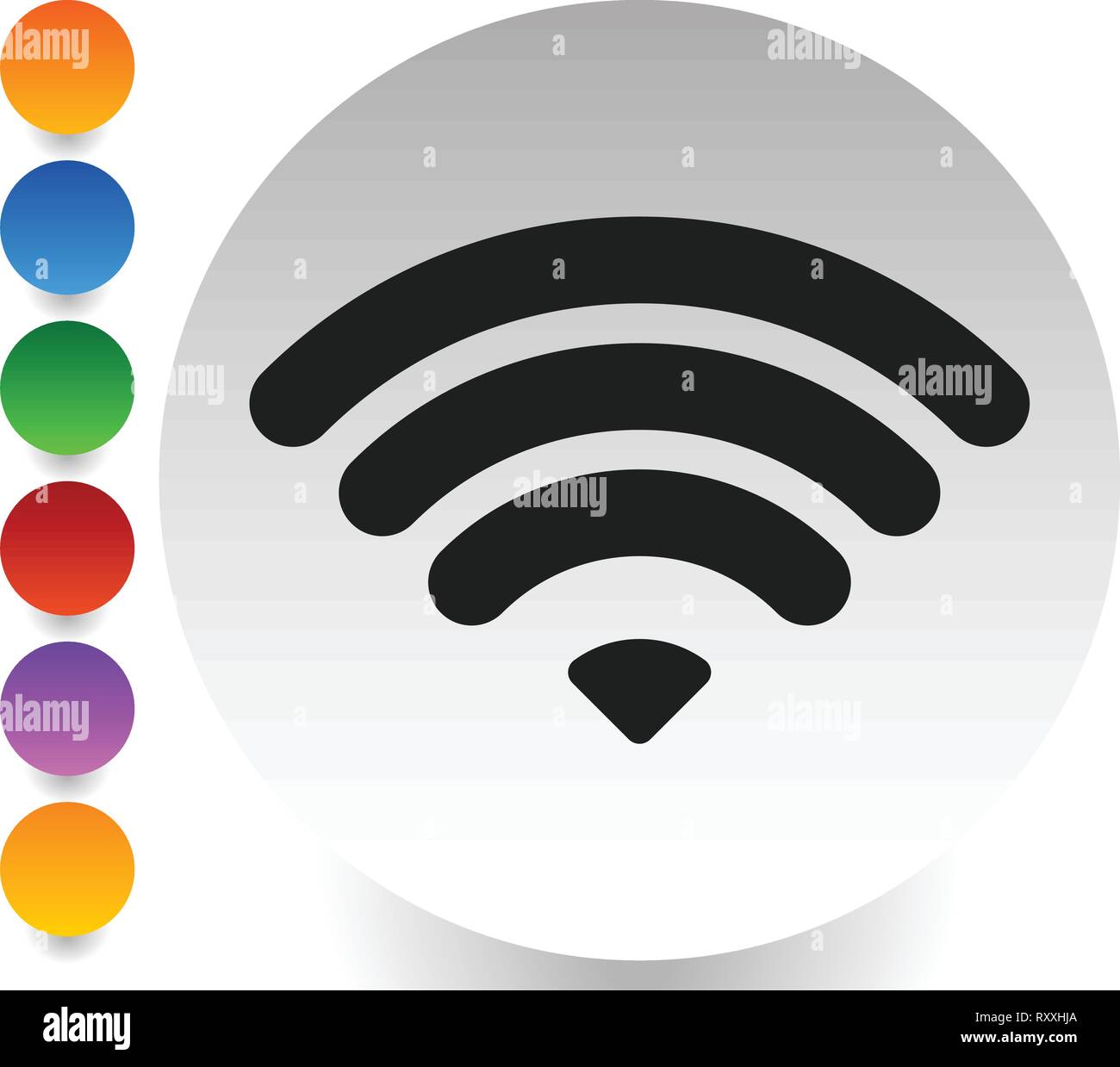 Icon with centric, radial lines for spread, spreading concepts Stock ...