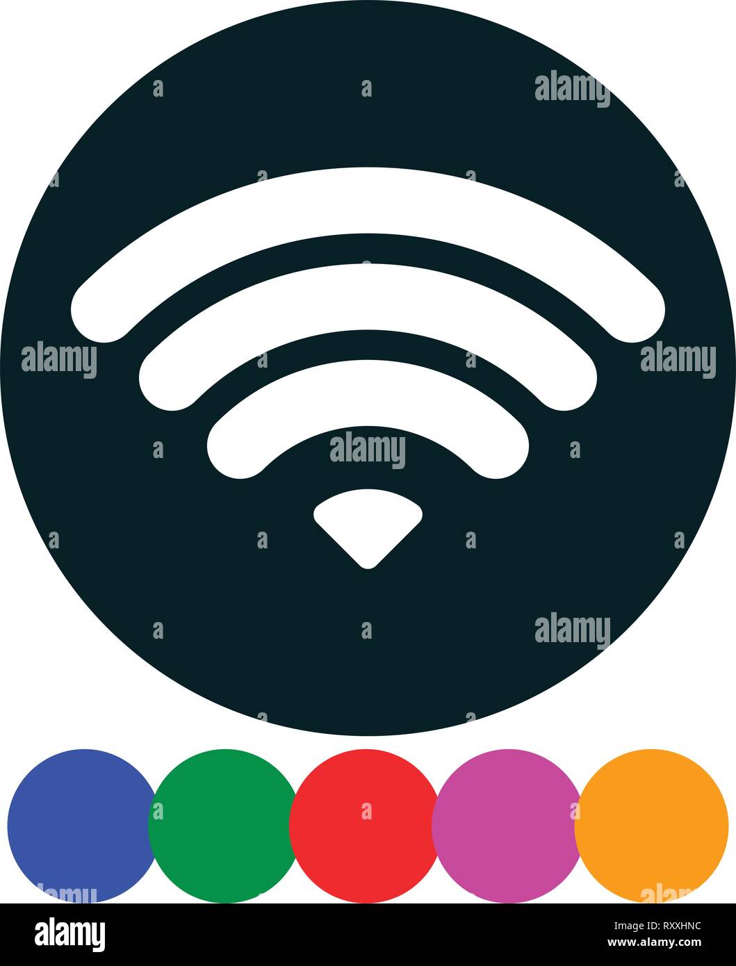 Icon with centric, radial lines for spread, spreading concepts Stock ...