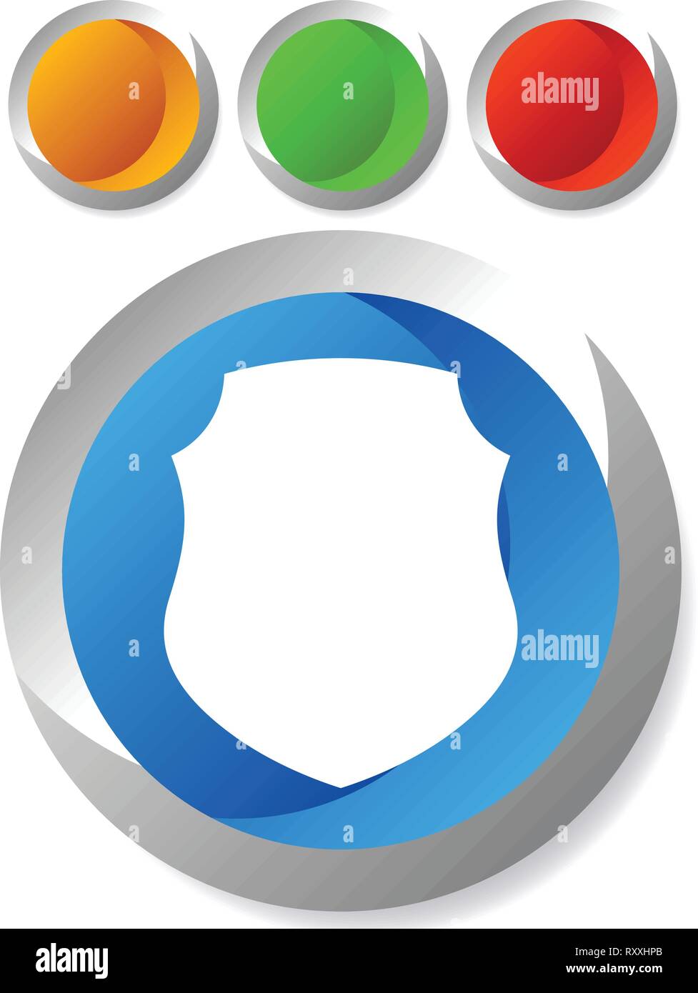 Icon with classic shield shape. Protection, security, certificate ...