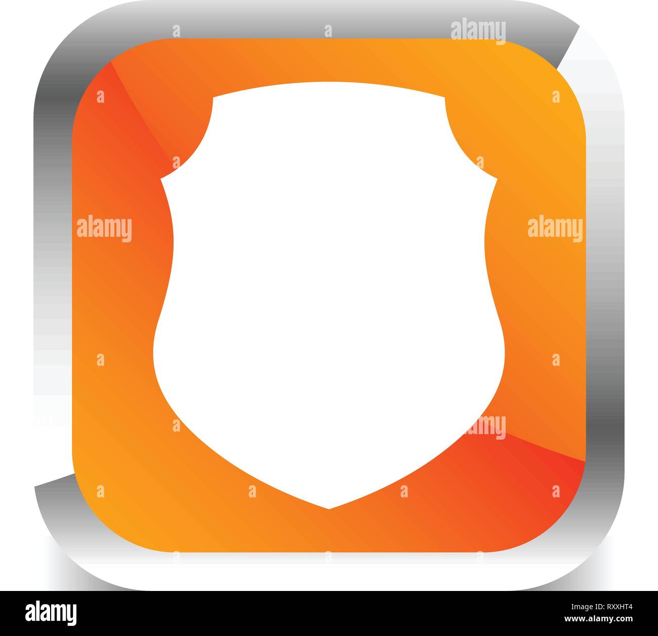 Icon with classic shield shape. Protection, security, certificate ...
