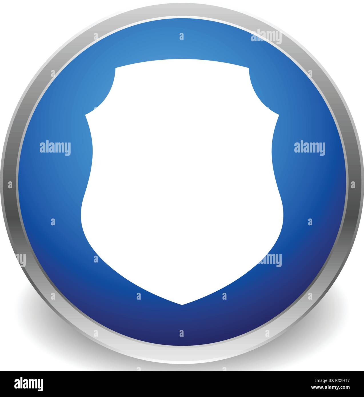 Icon with classic shield shape. Protection, security, certificate ...