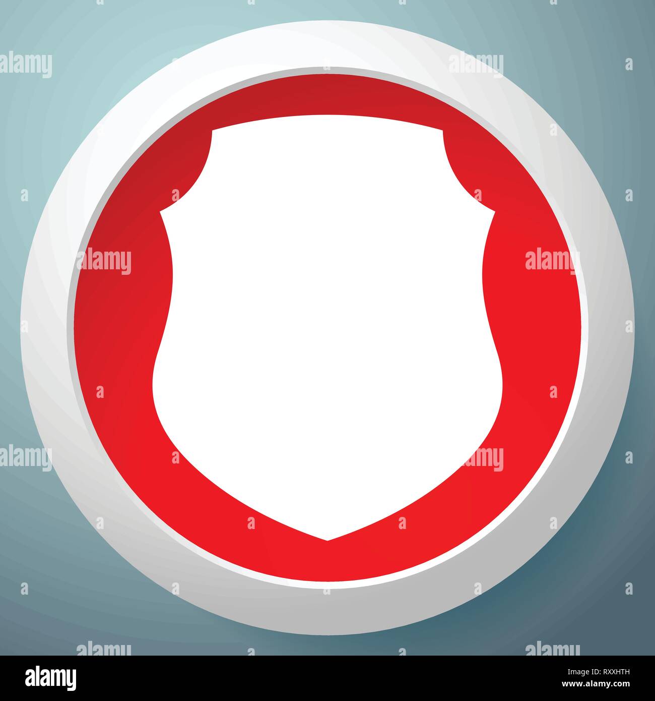 Icon with classic shield shape. Protection, security, certificate ...