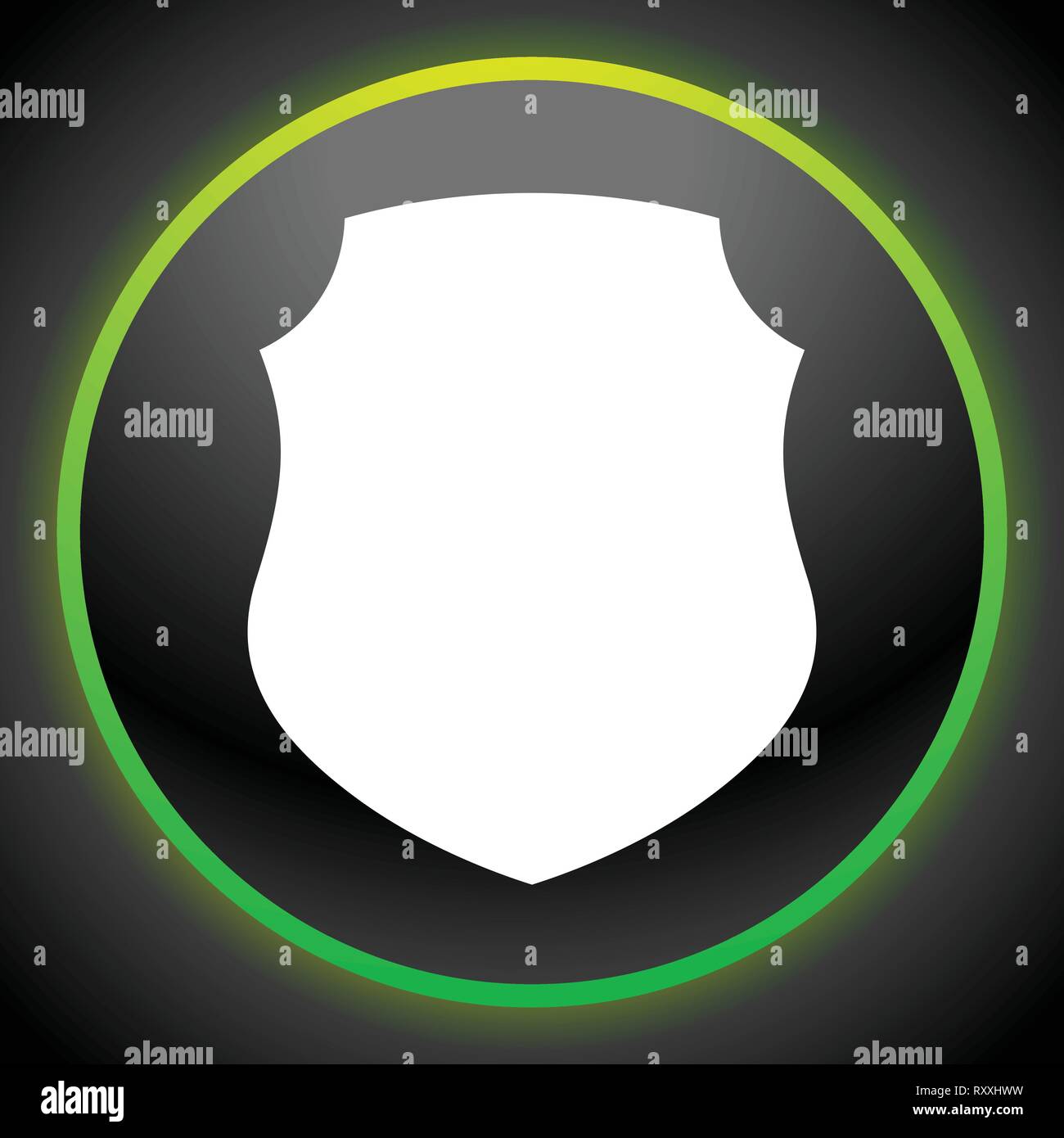 Icon with classic shield shape. Protection, security, certificate ...