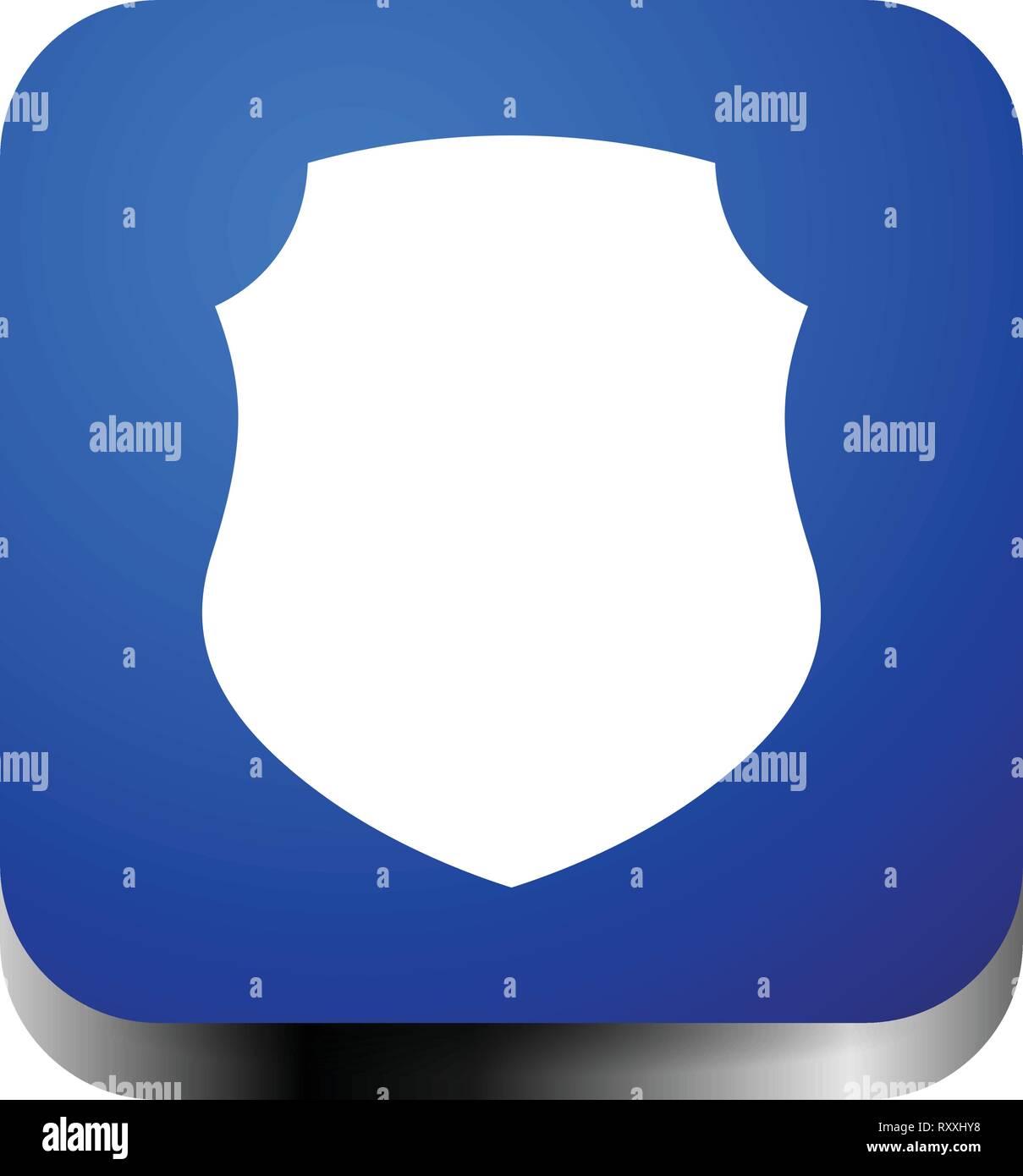 Icon with classic shield shape. Protection, security, certificate ...