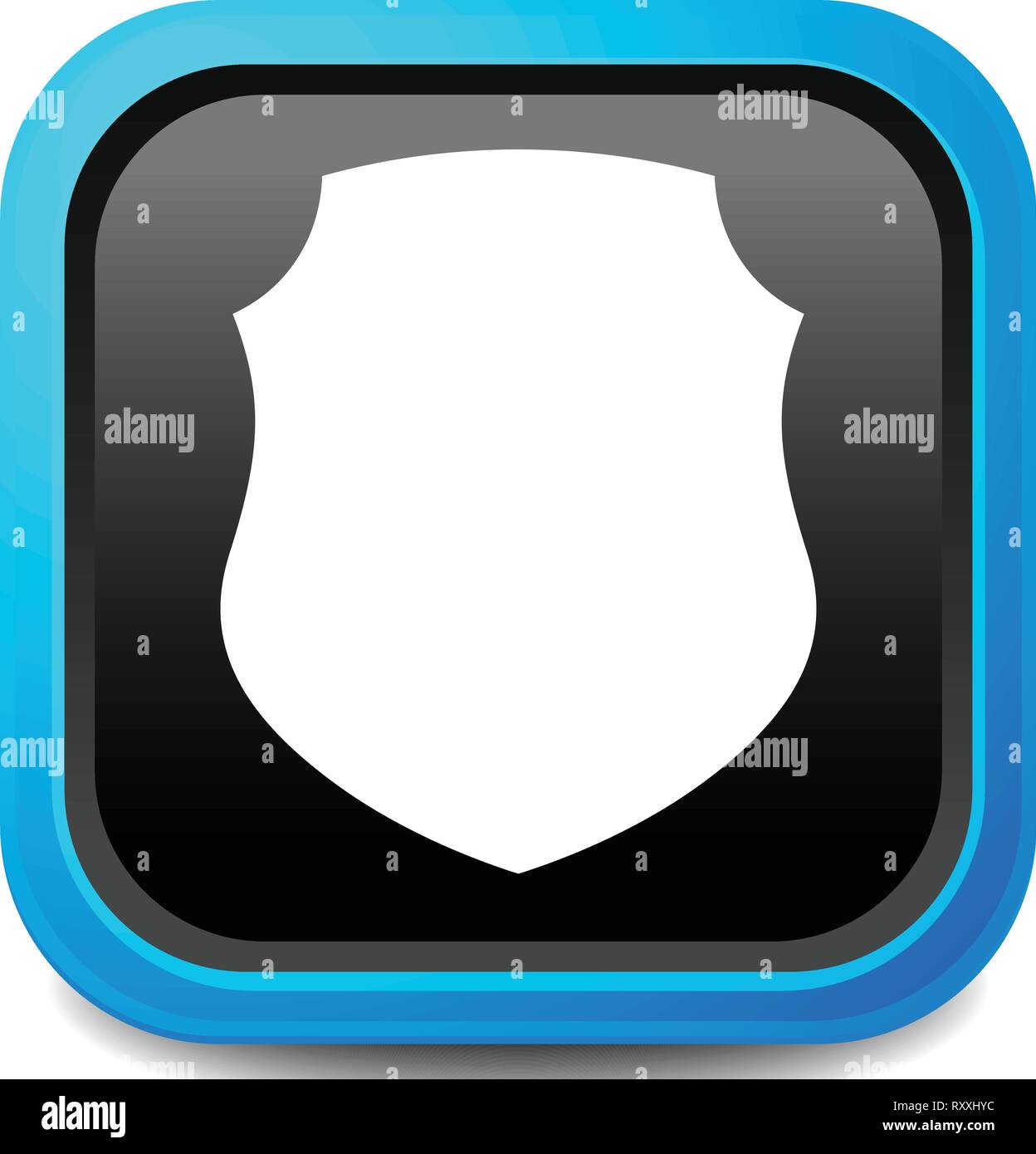 Icon with classic shield shape. Protection, security, certificate ...