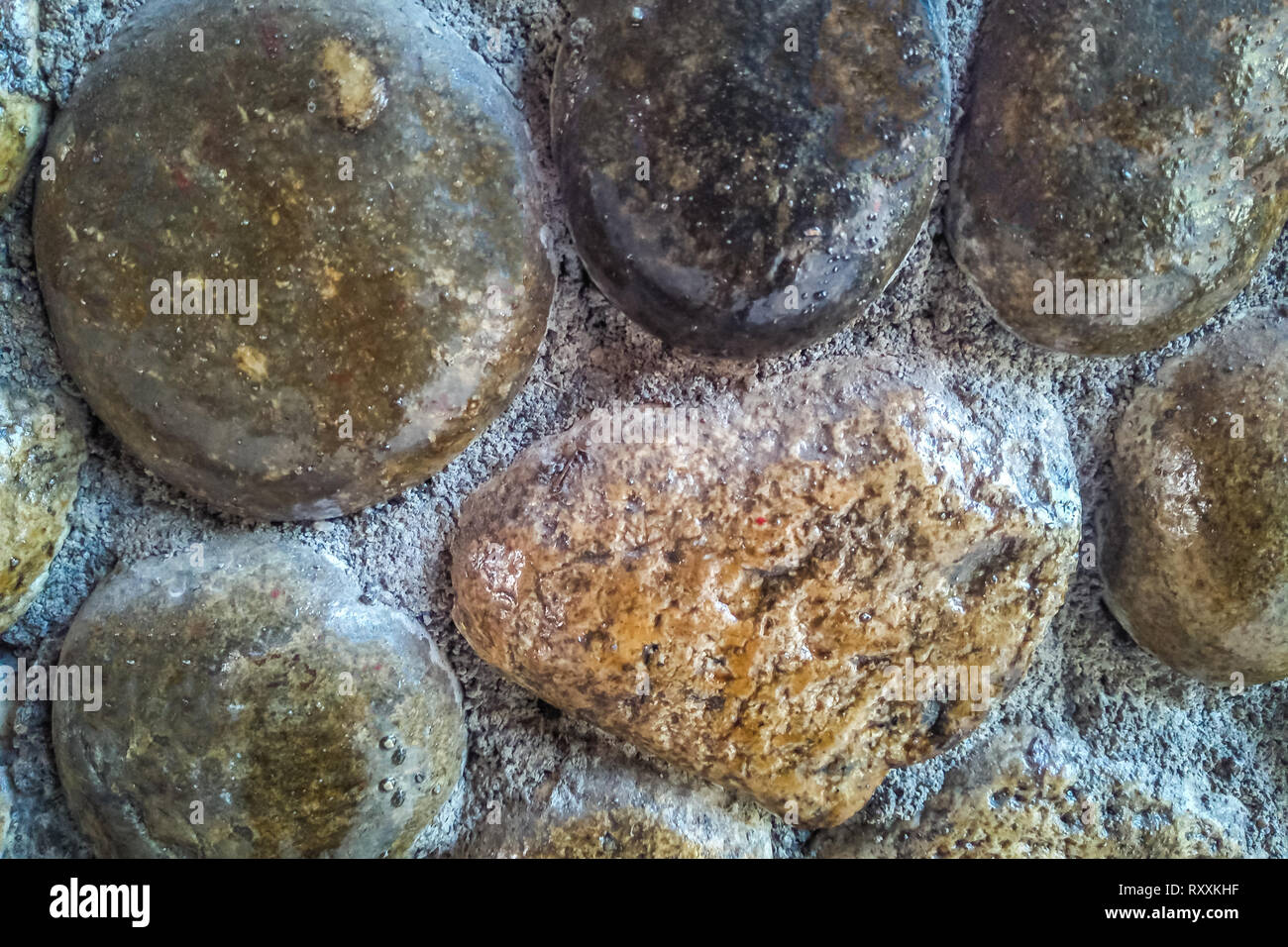 Round Natural Stone Wall