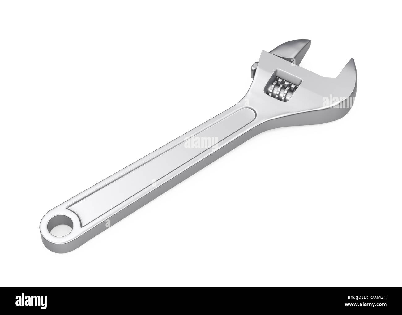 Adjustable Wrench Isolated Stock Photo - Alamy